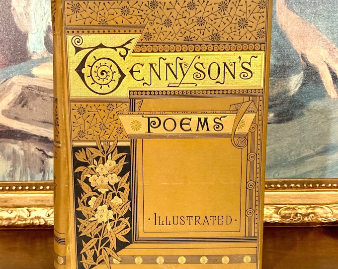 Alfred Lord Tennyson Poetical Works 1882 Large Antique Book With ...