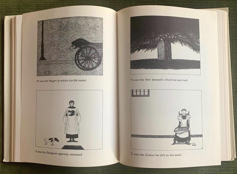 Edward Gorey - Amphigorey Too (1975) First Edition, Illustrated Vintage ...