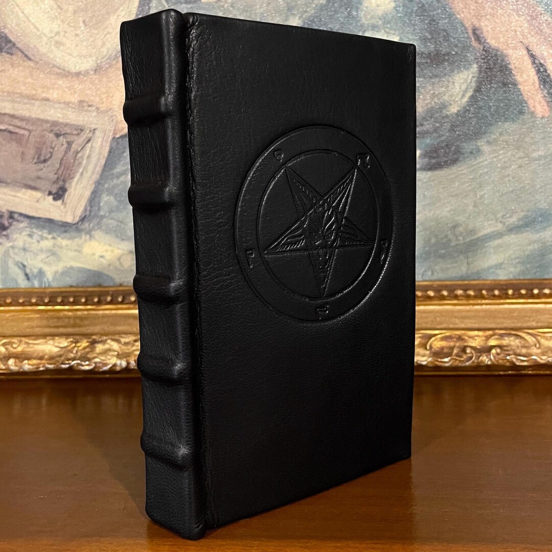 The Satanic Bible by Anton Lavey - Handcrafted Leather Bound Grimoire ...