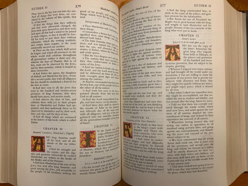 Vintage Holy Bible (1953) - Catholic Family Edition - Illustrated ...