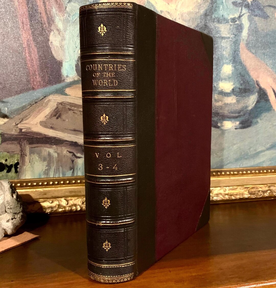 The Countries of the World (1888) - Large Collectible Antique Leather ...
