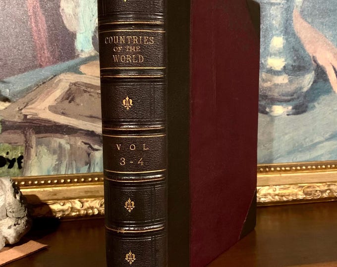 The Countries of the World (1888) - Large Collectible Antique Leather ...