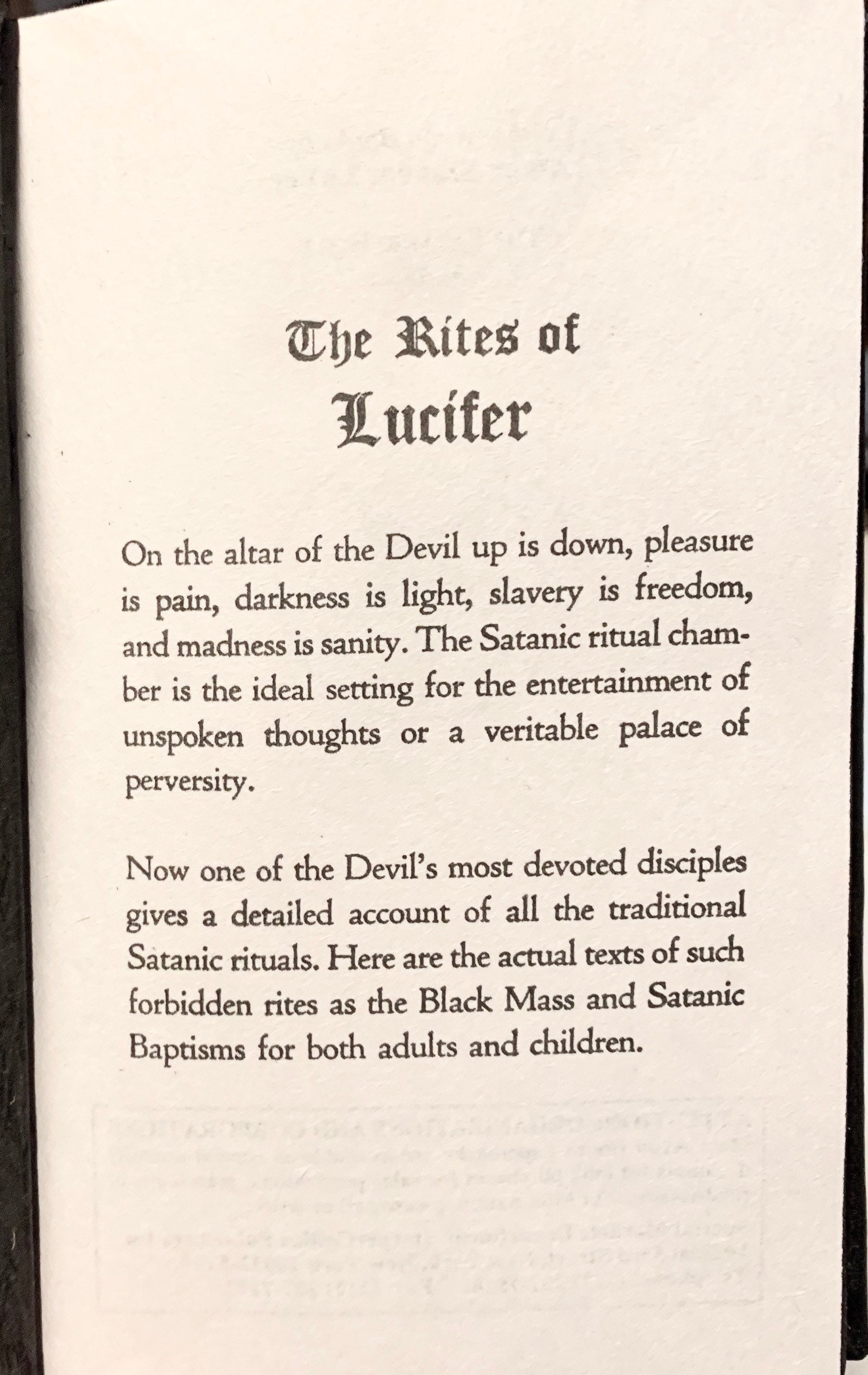 Satanic Rituals Book
