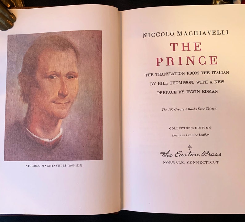 The Prince - Niccolo Machiavelli (1980) Easton Press - Collectors ...