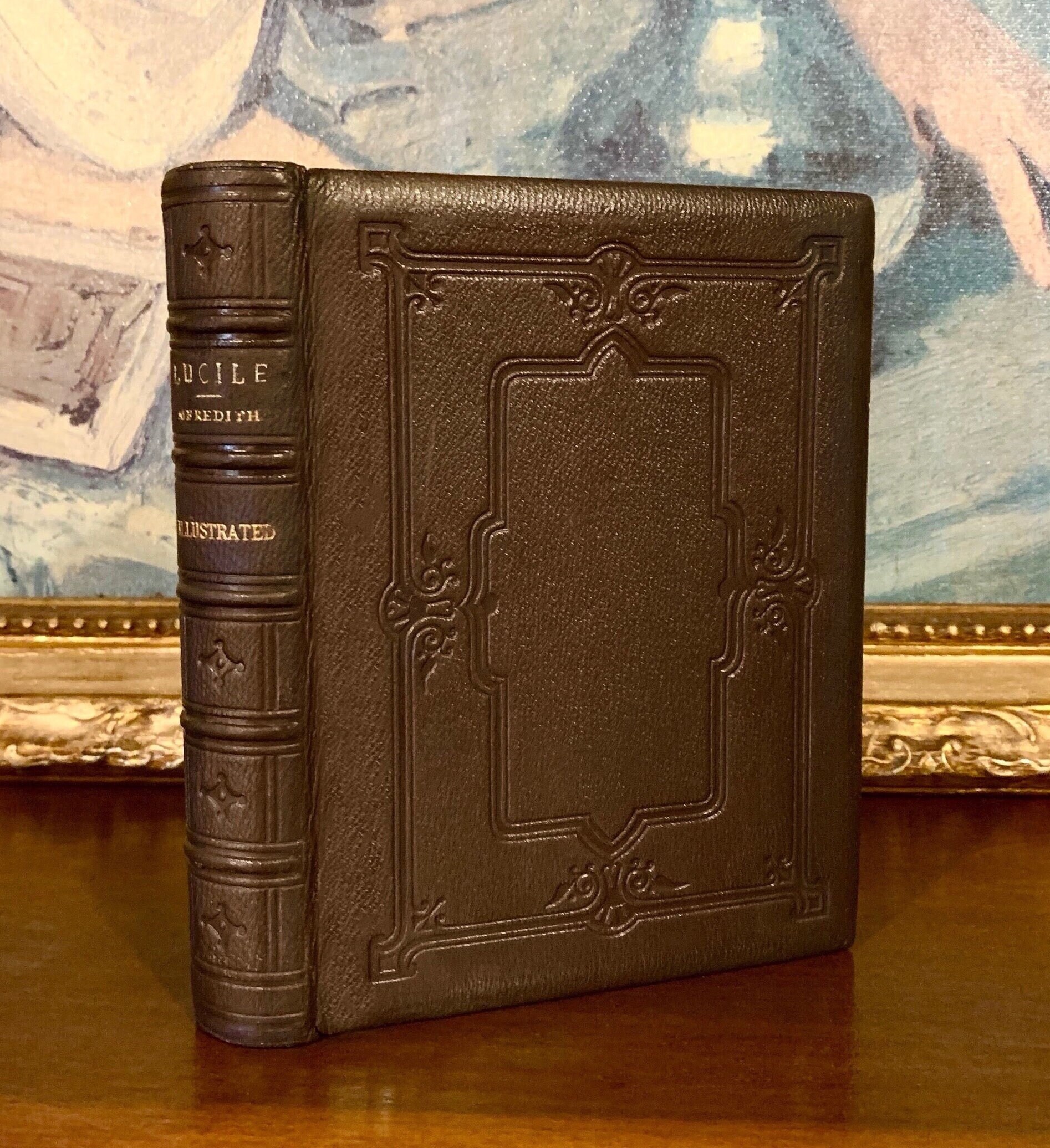 Antique Leather Book Cover