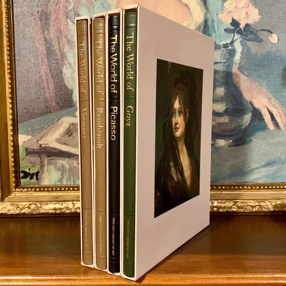 Vintage Art History Books: the World of Goya, Rembrandt, Picasso ...