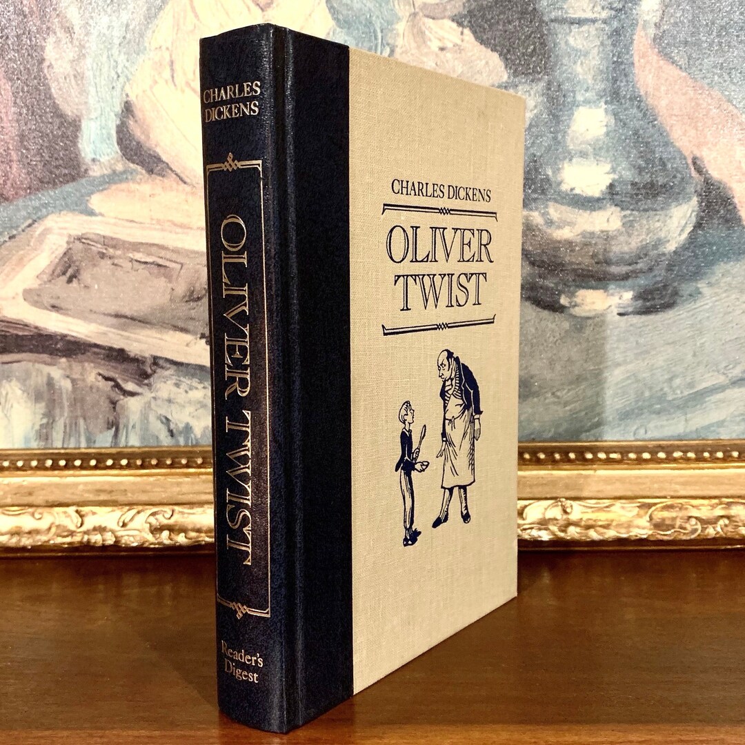 Oliver Twist by Charles Dickens - Illustrated Vintage Cloth and Leather ...