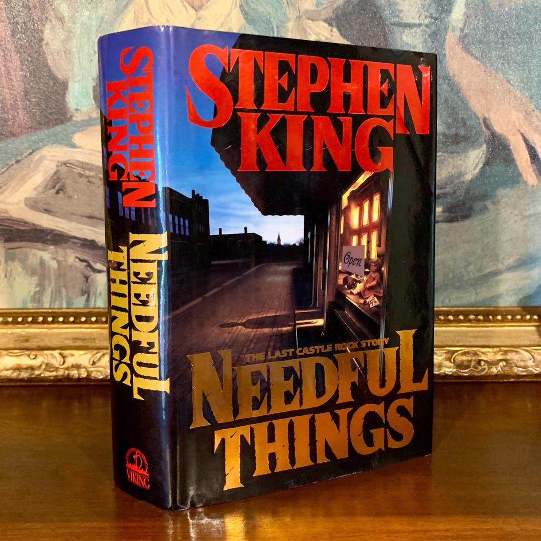 Stephen King - Needful Things (1991) First Edition - Vintage Horror Book - Etsy