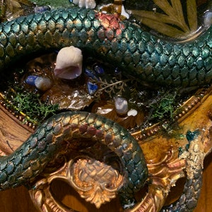 Epoxy Resin Art: Forest Snakes - Vibrant Garden Landscape - Nature Wall ...