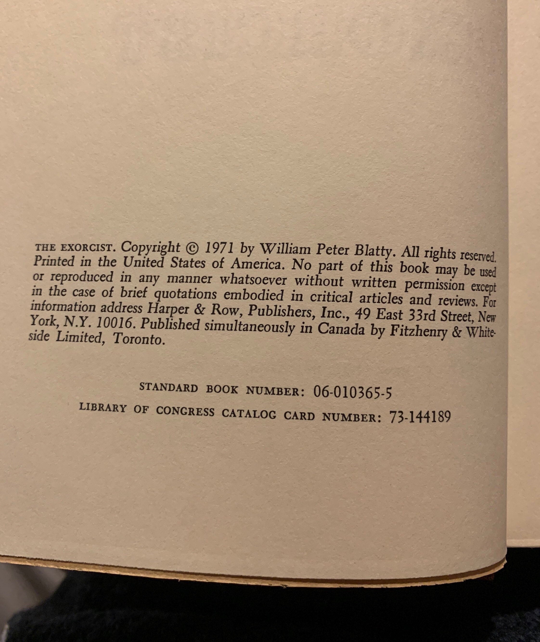 The Exorcist 1971 First Edition by William Peter Blatty - Etsy UK