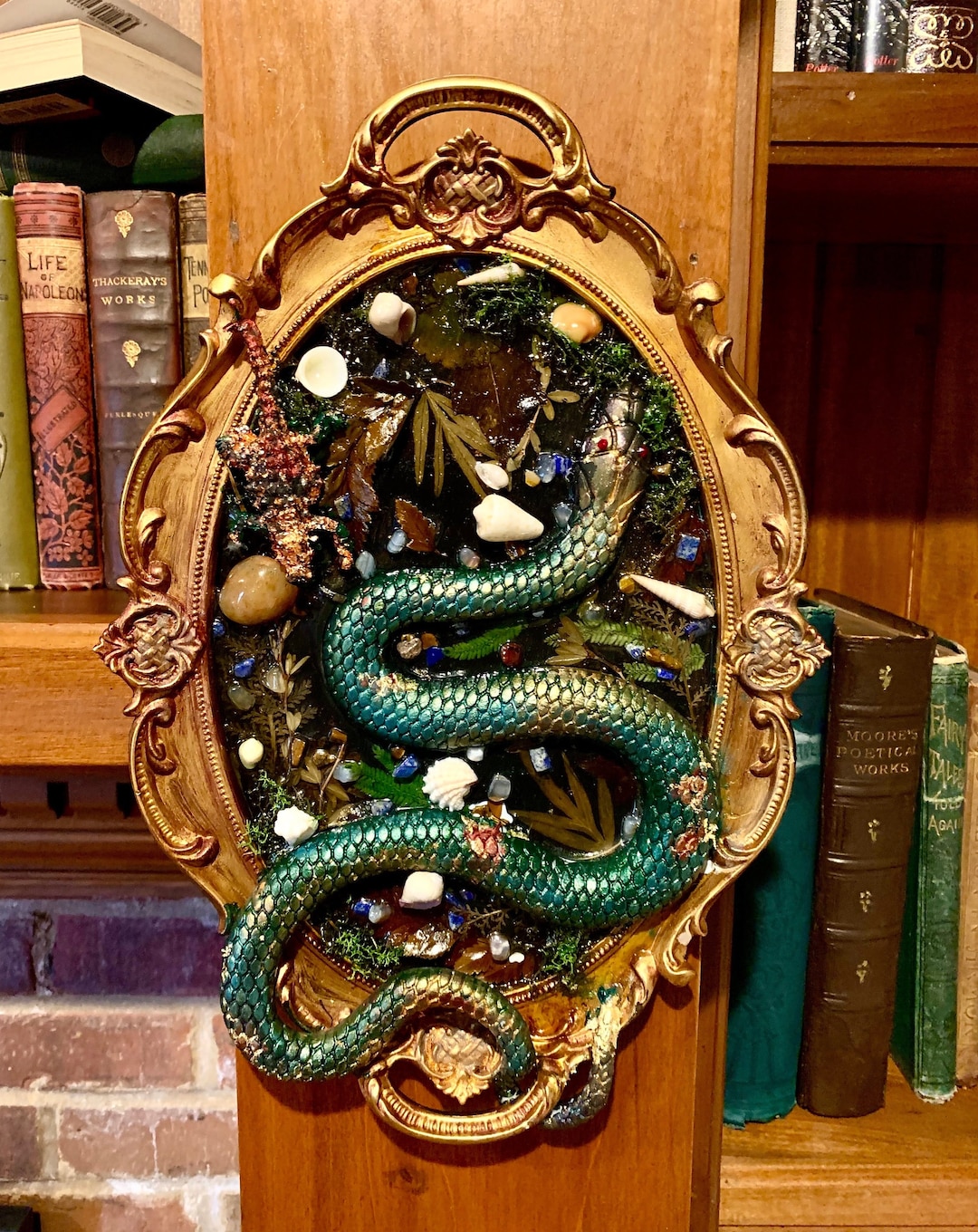 Epoxy Resin Art: Forest Snakes - Vibrant Garden Landscape - Nature Wall ...
