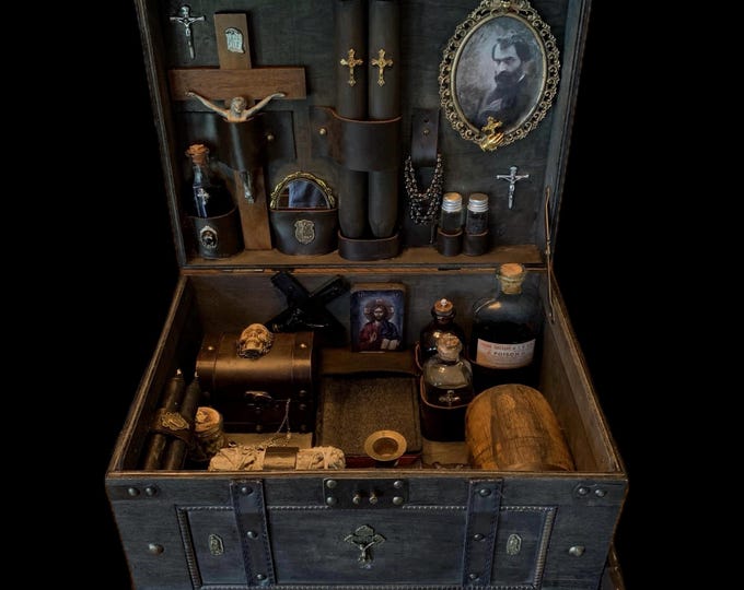 Vampire Slayer Hunter Kit Miniature , Vampire. Shadow Box, Dracula ...