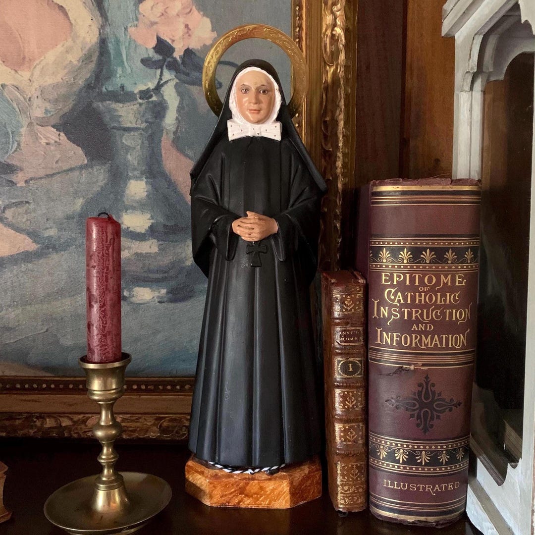 Vintage Catholic Nun Statue: Saint Mother Frances Xavier Cabrini - 14 ...