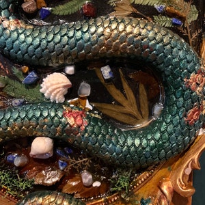 Epoxy Resin Art: Forest Snakes - Vibrant Garden Landscape - Nature Wall ...