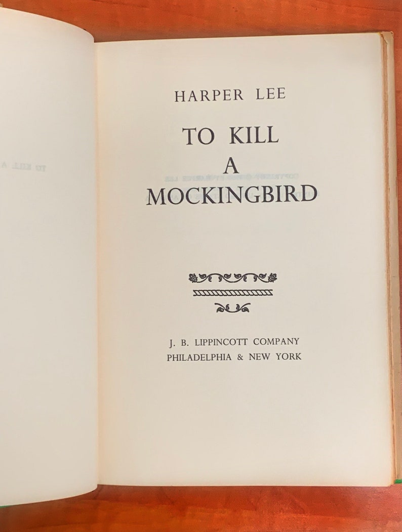 To Kill A Mockingbird Harper Lee 1960 First Edition Book - Etsy
