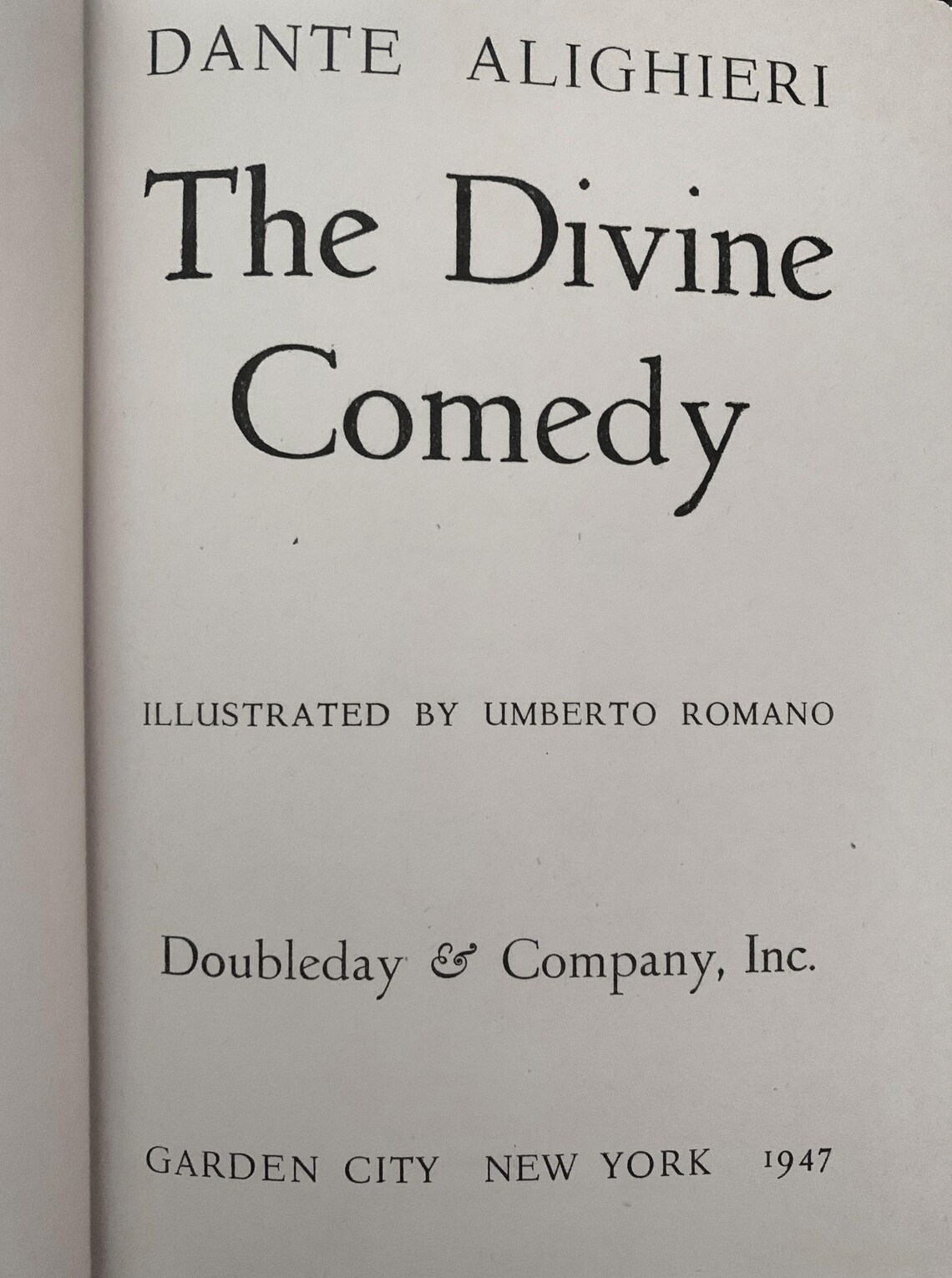 The Divine Comedy by Dante Alighieri (1947) – Illustrated by Umberto ...