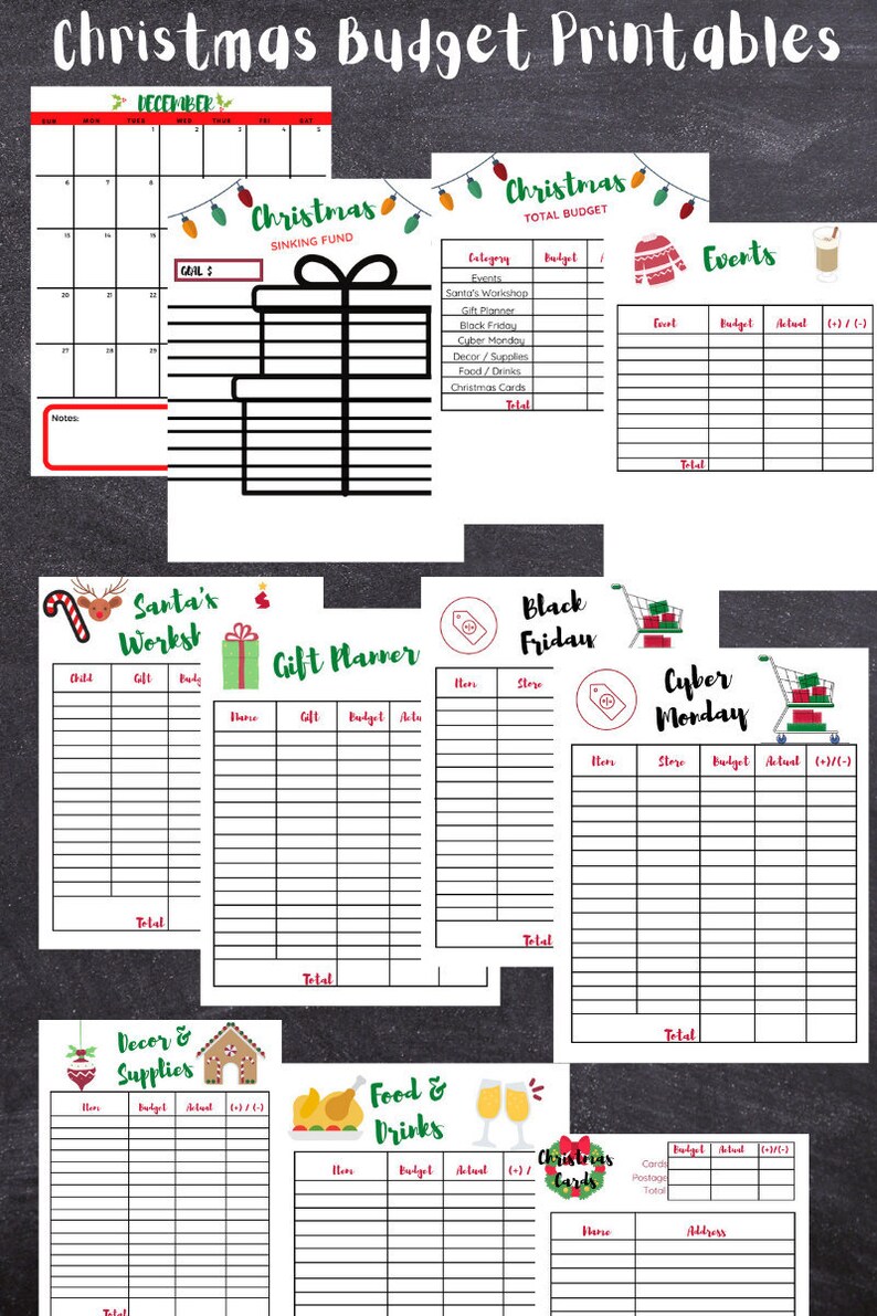 Christmas Budget Planner Printable - Etsy