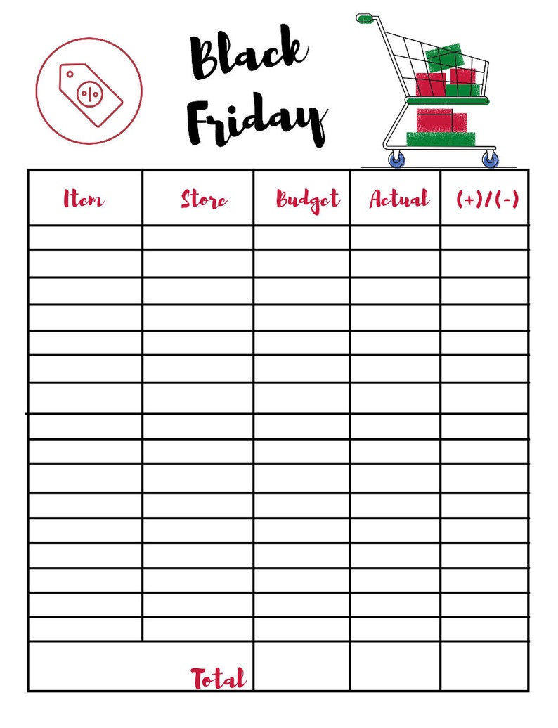 Christmas Budget Planner Printable - Etsy