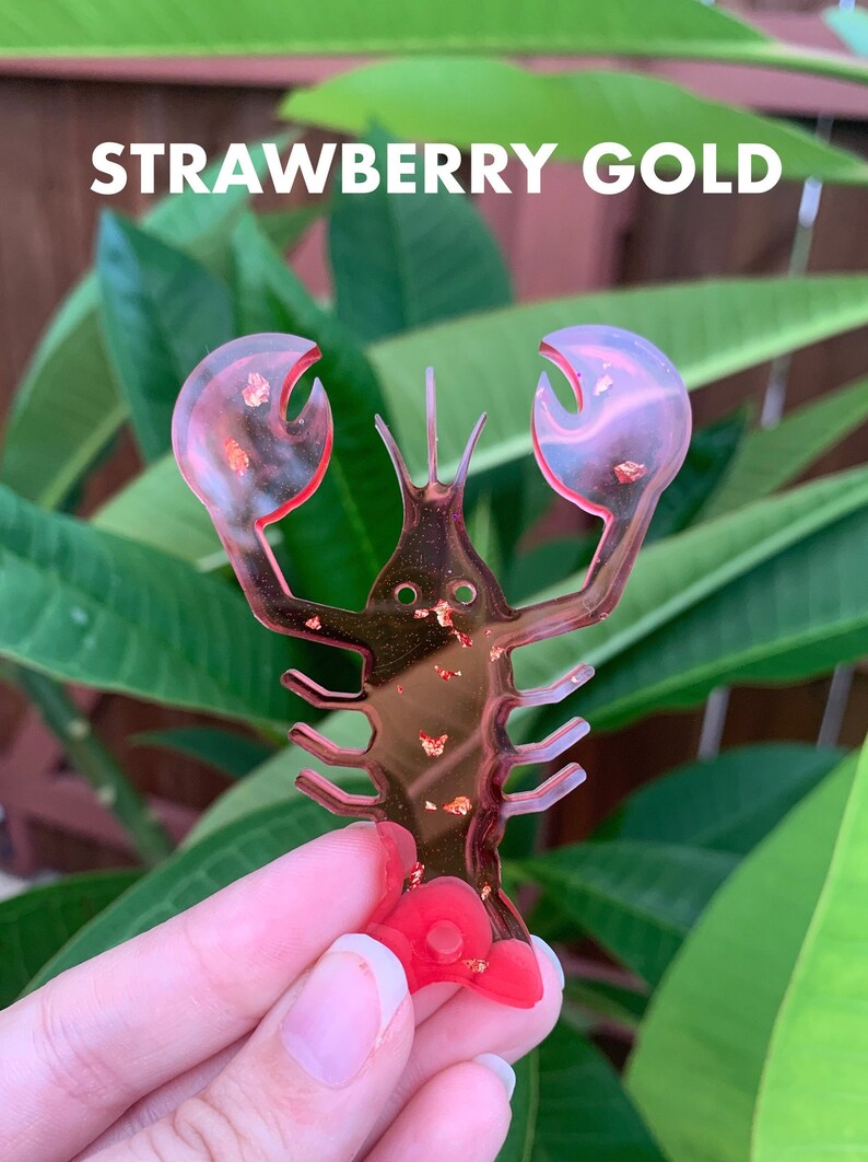 Crawfish Crawdad Mudbug Resin Keychain Keyring Key Fob Tag - Etsy