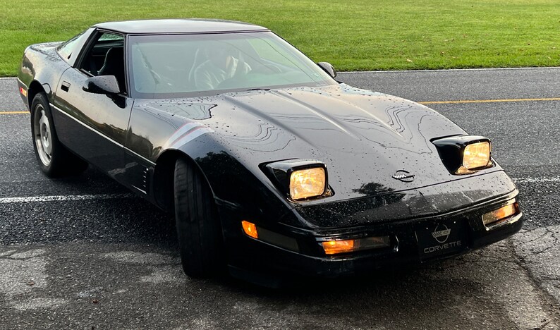 C4 ERA Corvette Front License Plate - Black/ Silver, Black/gold, Black ...