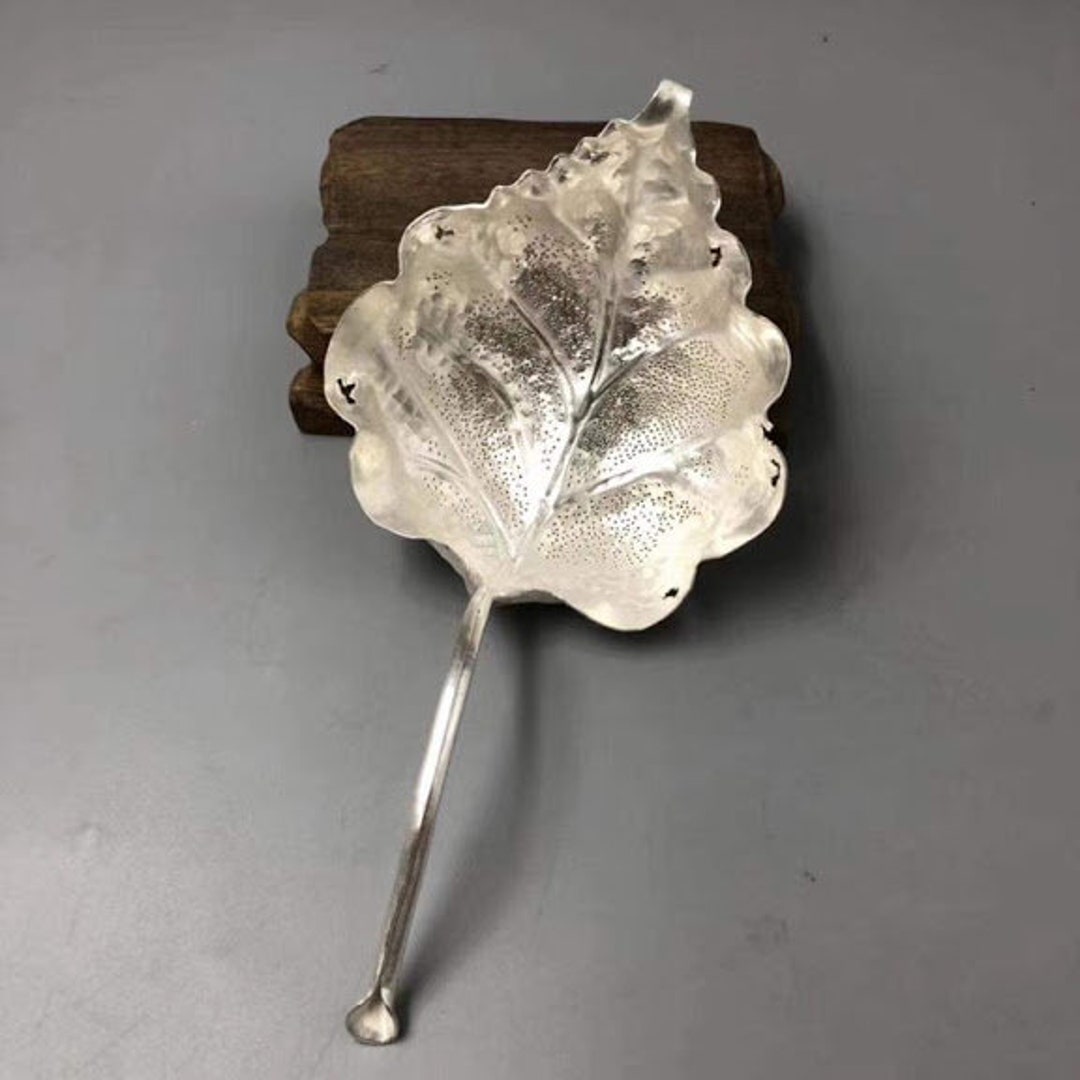 999 Silver Tea Strainer Handmade Tea Filter Teapot Tea Cup Tea Gift ...