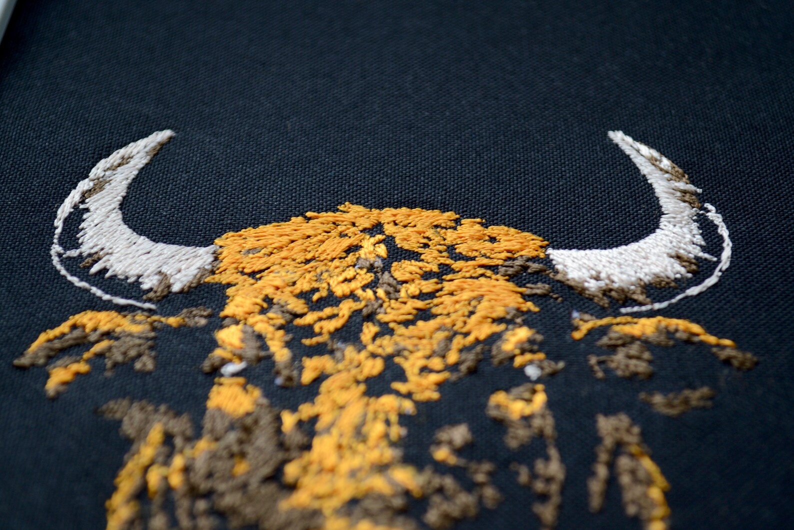 Bison Face Embroidery Design – Realistic Western Cowboy Farm Animal ...