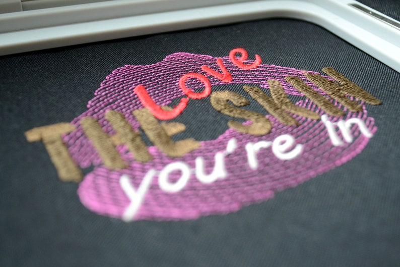 Love the Skin You're in Embroidery Design Melanin Shades - Etsy