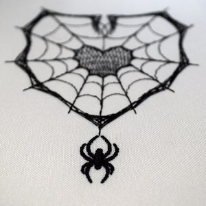 Realistic Gothic Spider Embroidery Designs Set - Lifelike Arachnid and ...