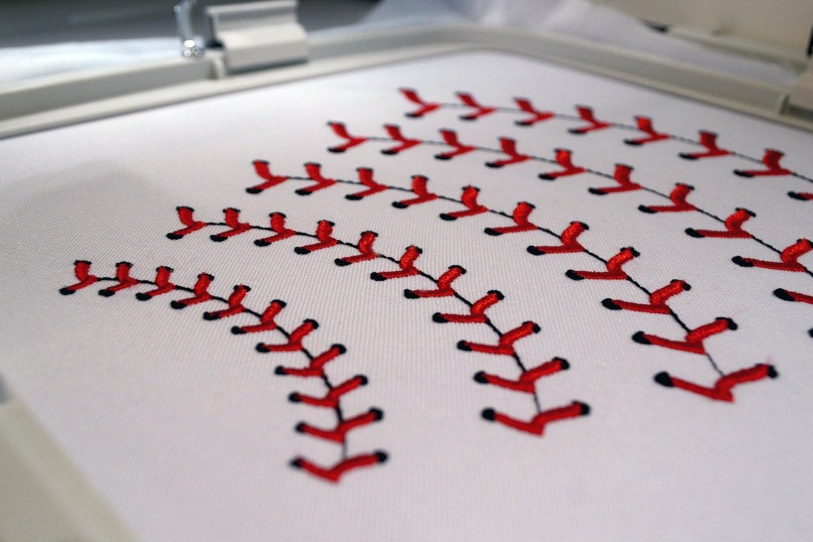 Baseball Softball Stitches Embroidery Design, Sports Ball Fans, Machine ...