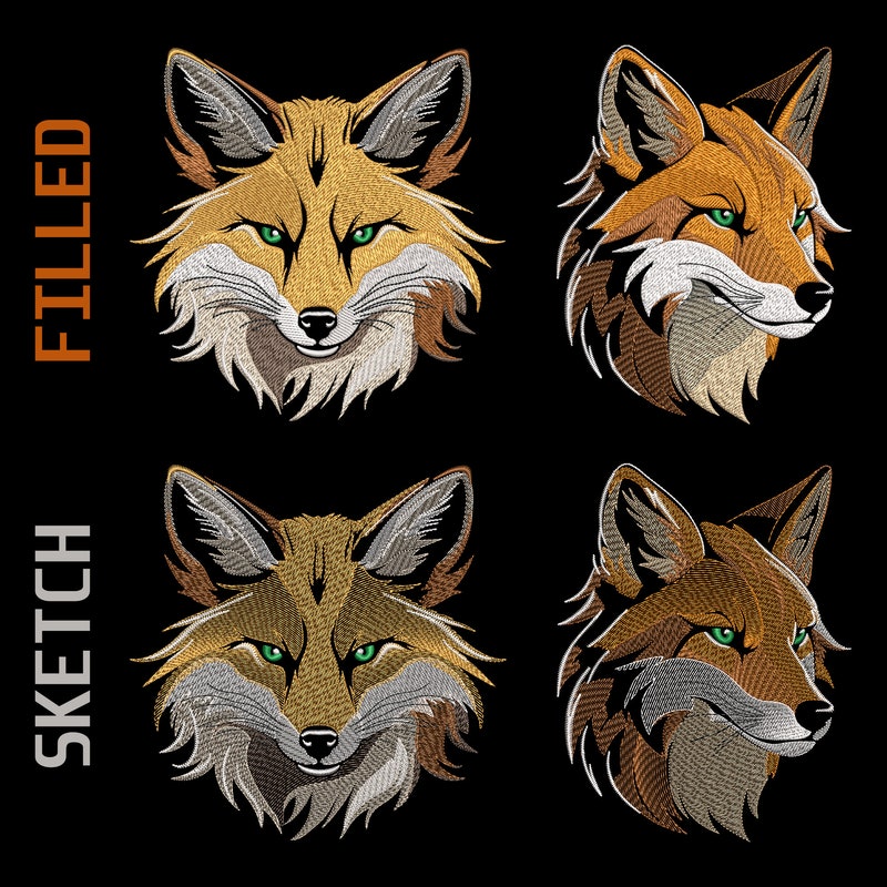 Fox Head Pattern - Etsy