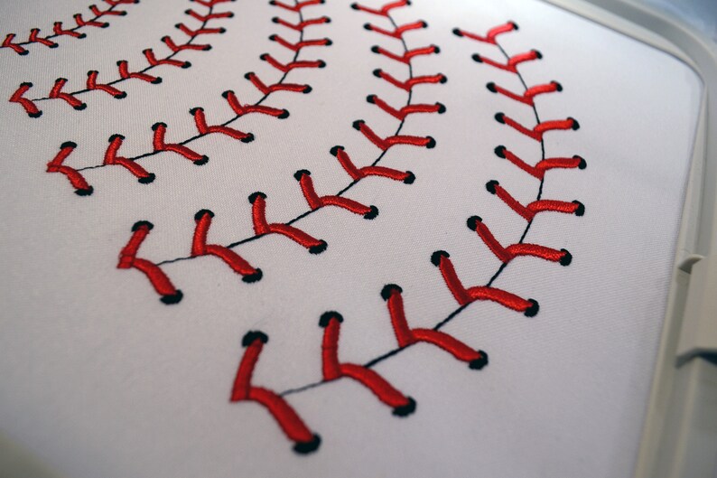 Baseball Softball Stitches Embroidery Design, Sports Ball Fans, Machine ...