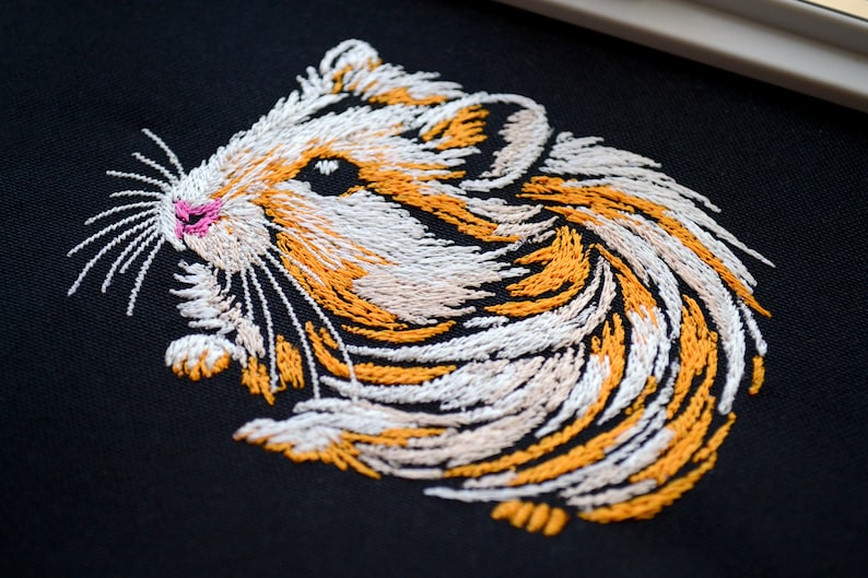 Adorable Hamster Embroidery Design - Cute Whimsical Pet Pattern for ...