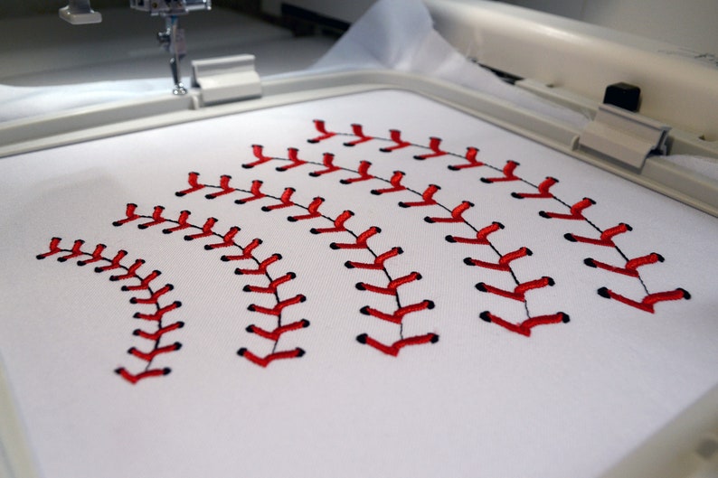 Baseball Softball Stitches Embroidery Design, Sports Ball Fans, Machine ...