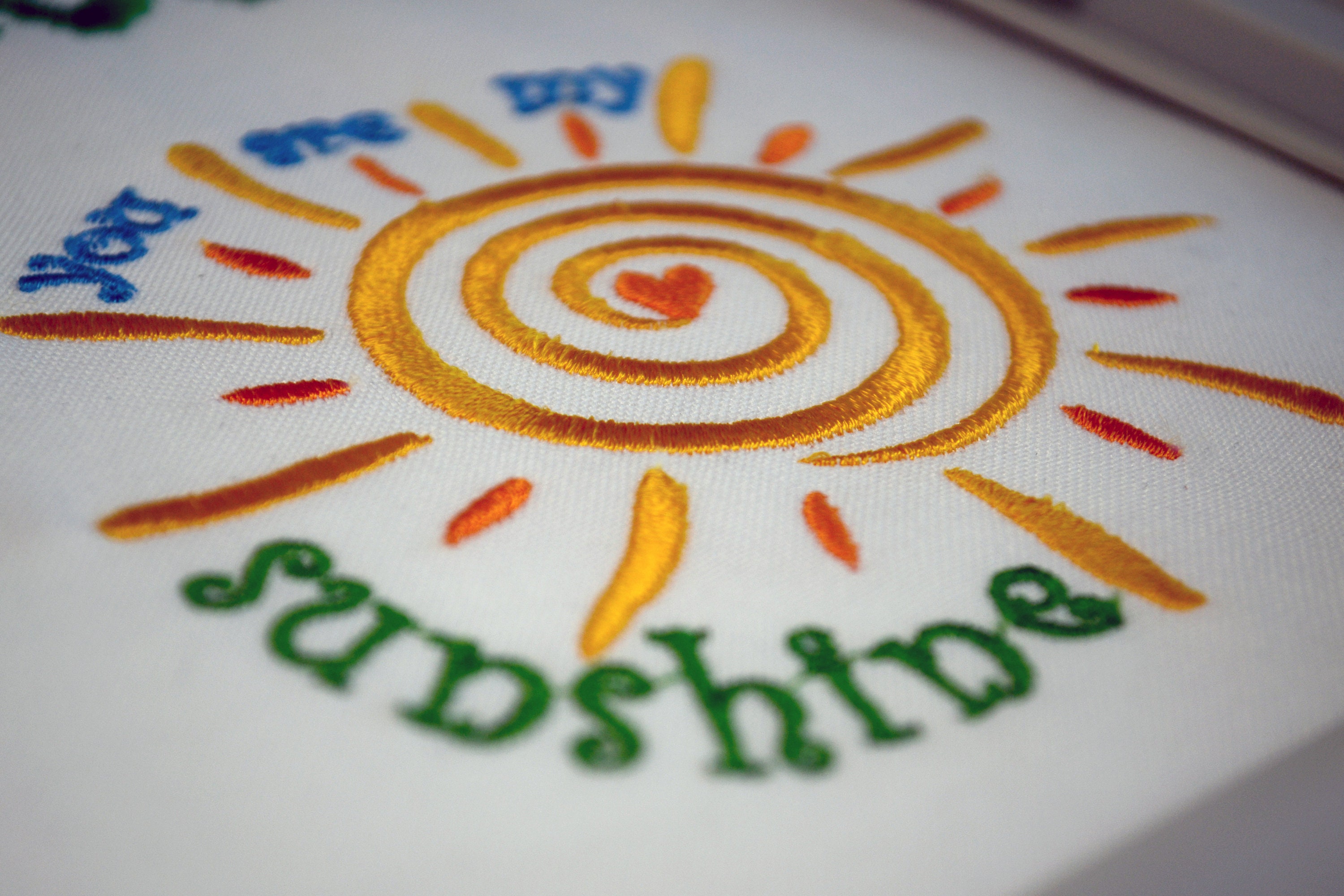 You are My Sunshine Embroidery Design Happy Boho Love Sun | Etsy