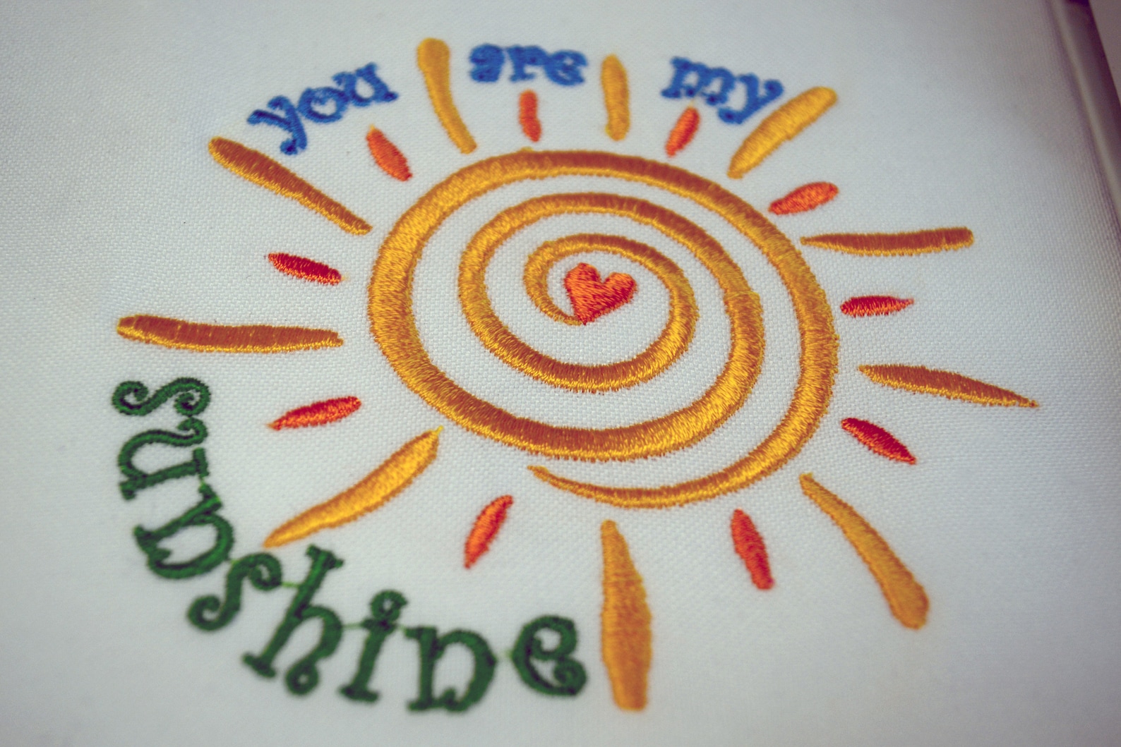 You Are My Sunshine Embroidery Design Happy Boho Love Sun - Etsy