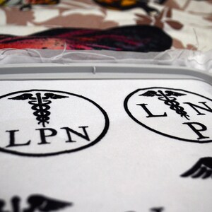 Licensed Practical Nurse Embroidery Design, LPN Medical Caduceus Emblem ...