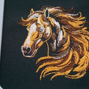 Realistic Horses Embroidery Designs Collection - Fill Stitch Noble ...