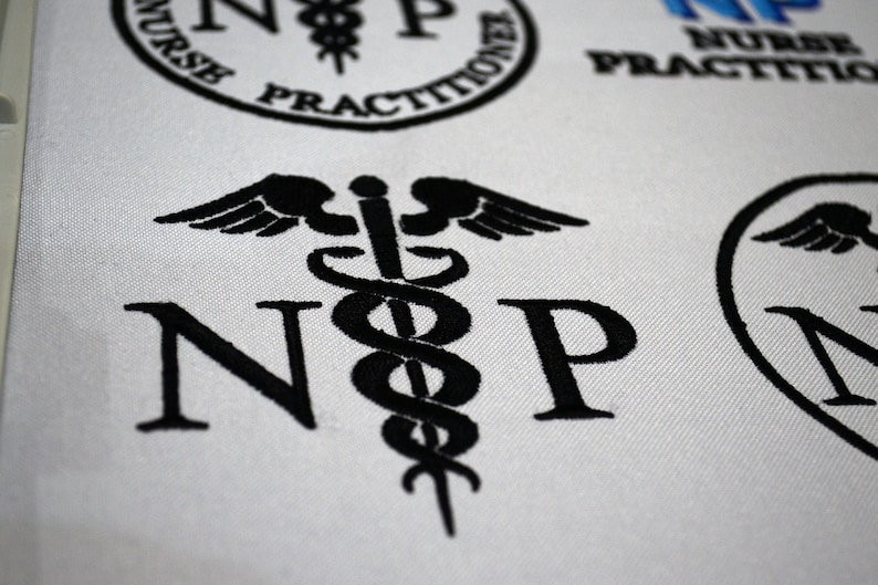 Nurse Practitioner Embroidery Design NP Medical Caduceus - Etsy