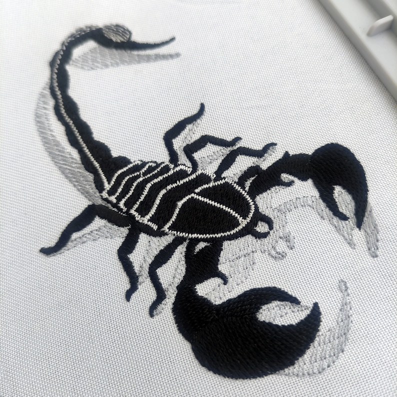 3D Scorpion Embroidery Design Realistic Scorpio Sign Deadly - Etsy