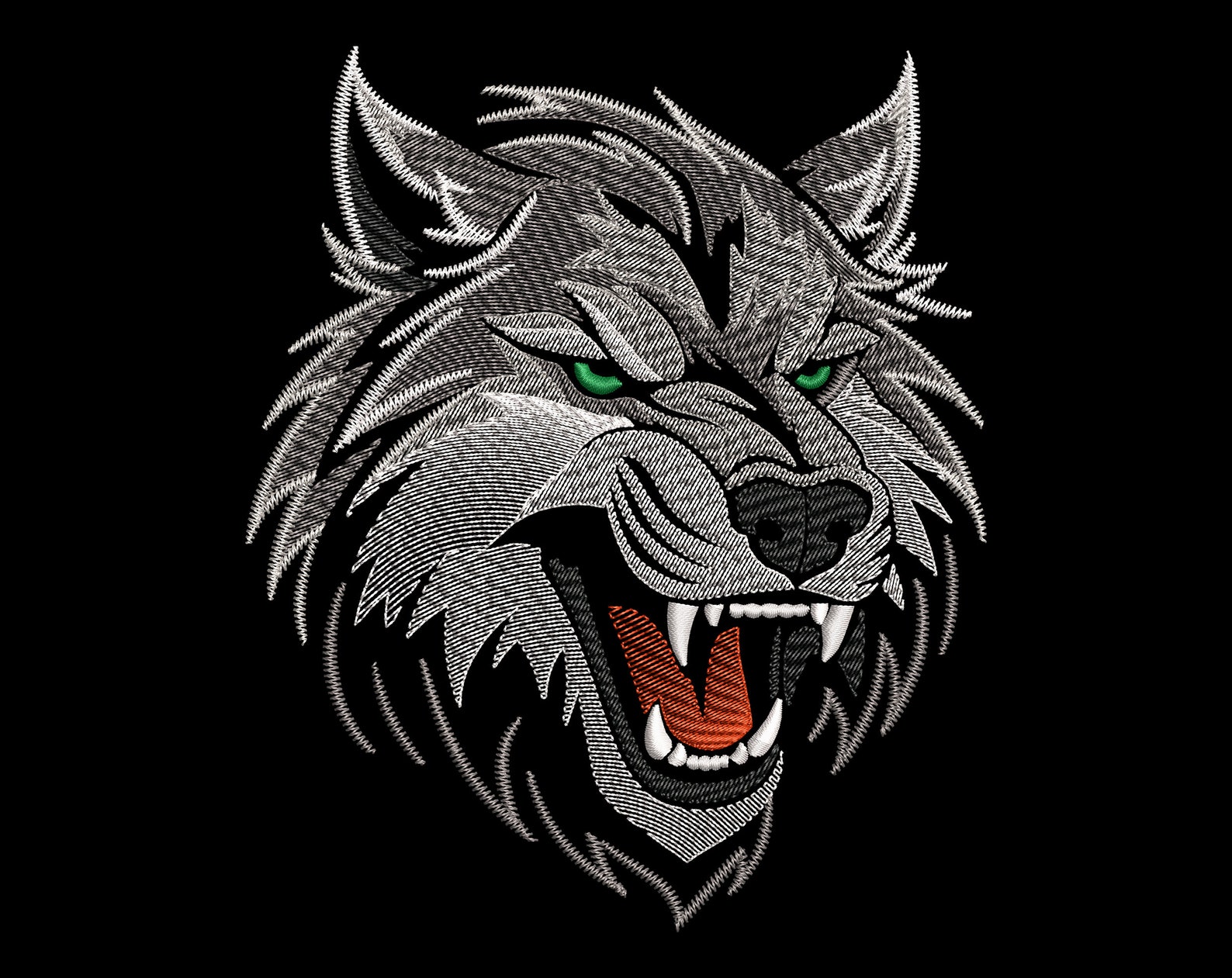 Fierce Mystic Wolf Embroidery Designs Bundle - Quick and Fill Stitch ...