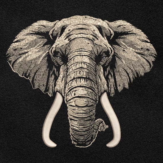 Disegno Di Zanne Di Elefante Testa Di Elefante In Formato SVG, Zanne