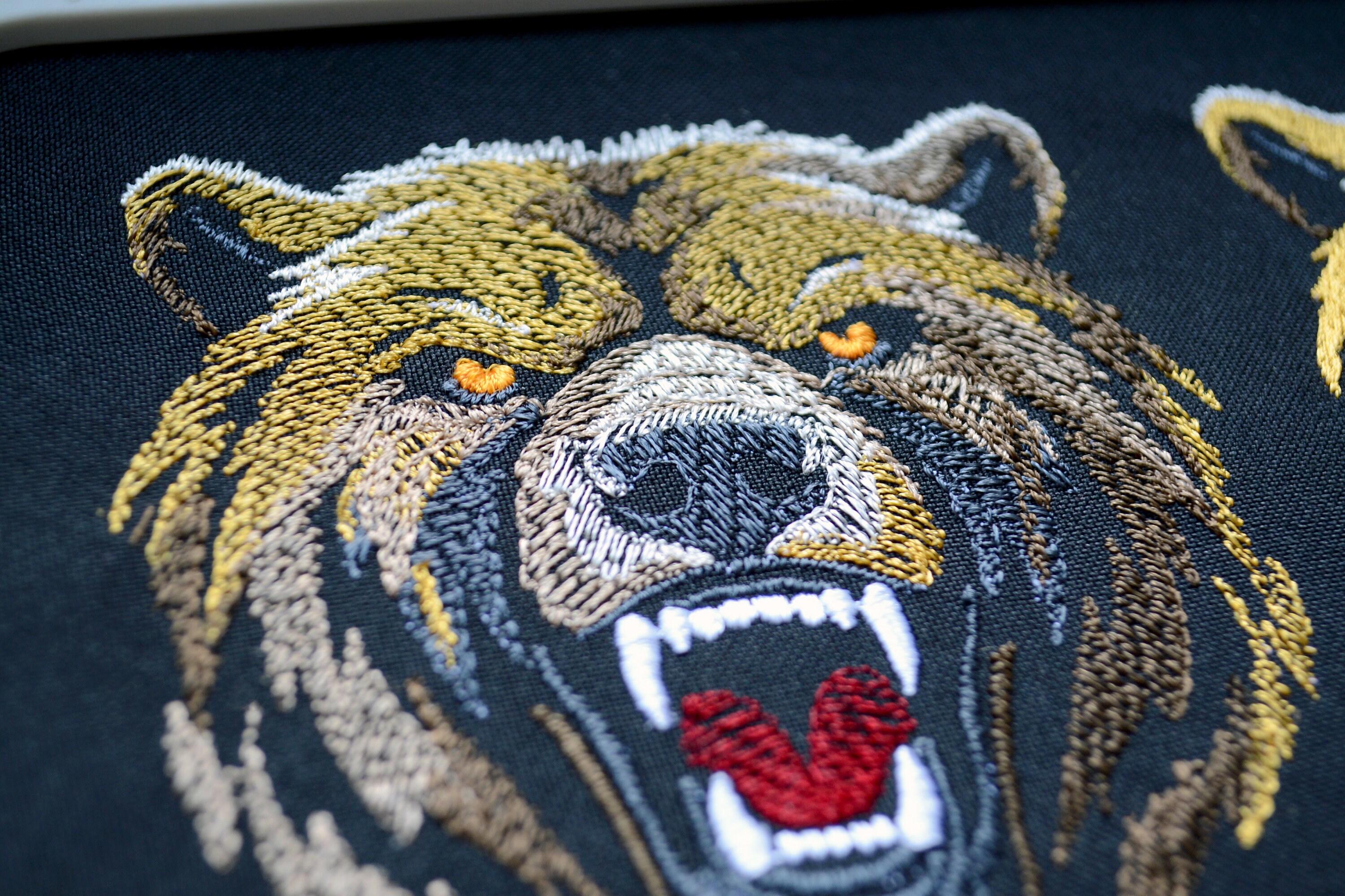 Quick Stitch Fierce Bear Head Embroidery Design - Sketch Angry Forest ...