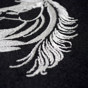 Elegant White Horse Embroidery Design - Fill Stitch Noble Animal Head ...