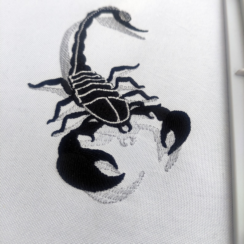 3D Scorpion Embroidery Design Realistic Scorpio Sign Deadly - Etsy