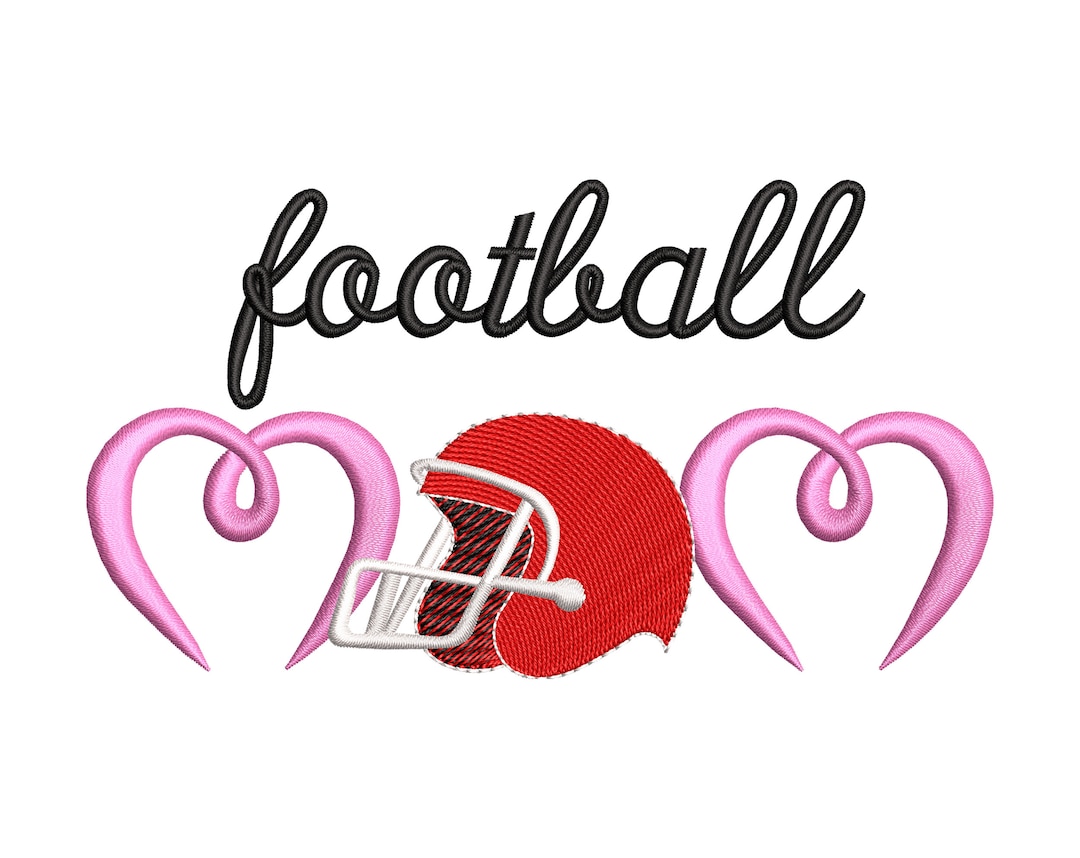 Football Mom Embroidery Design, Game Day Pride Emblem, Machine PE Files ...