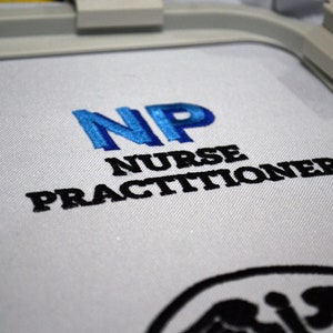 Nurse Practitioner Embroidery Design, NP Medical Caduceus Emblem, 4 ...