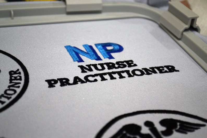 Nurse Practitioner Embroidery Design NP Medical Caduceus - Etsy