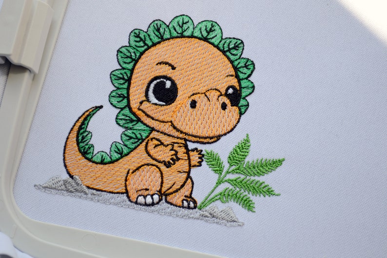 Cute Baby Dinosaur Sketch Stitch Design Adorable Dino - Etsy