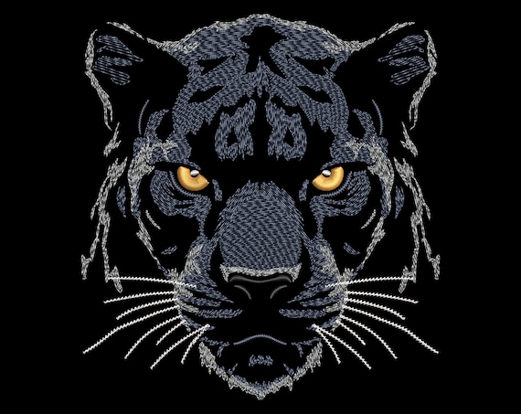 Dibujo De Cara De Pantera Negra