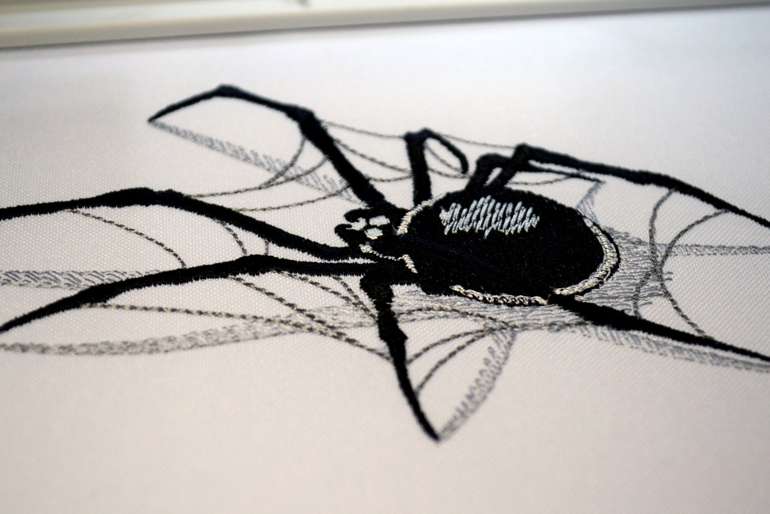 Spider 3D Embroidery Design, Halloween Spider Net, Witch Danger Insect ...
